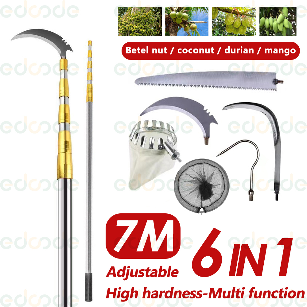 Ready Stock 7 Meters telescopic rod flower rod fishing cutter stainless ...