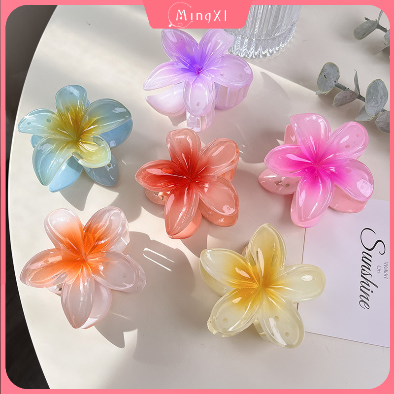 Flower-shaped Hair Clip Hawaiian Colorful Flower Hair Clip For Women ...