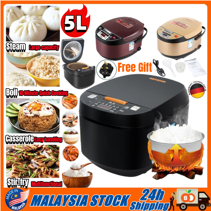 Read Stock Rice Cooker 5 Liter Multi Function Intelligent Non-Stick ...