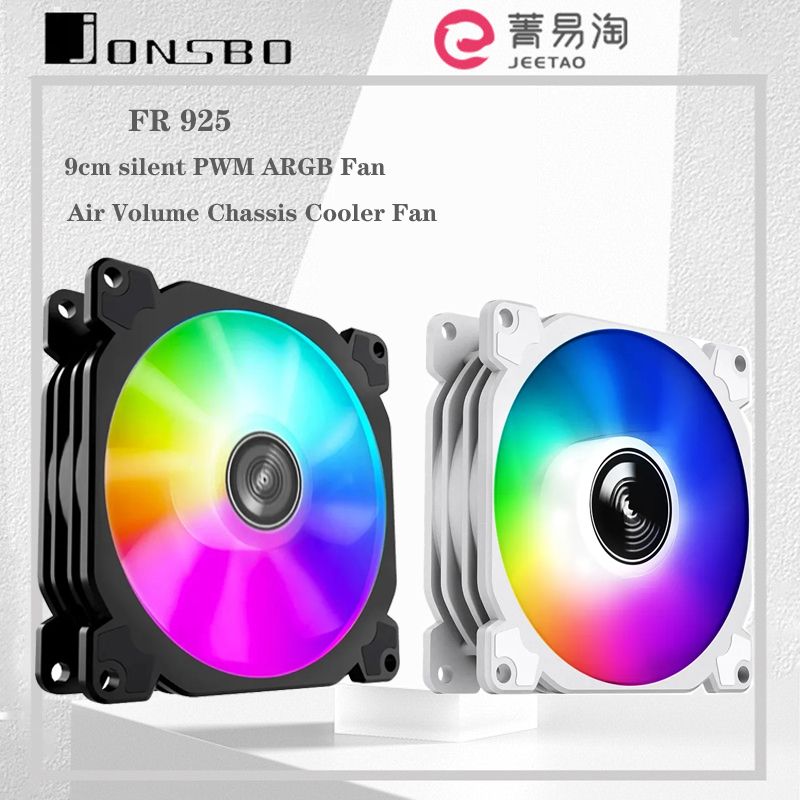 JONSBO FR925 RGB 92mm High Air Volume Chassis Silent Cooling Fan Light ...