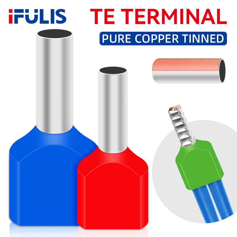 TE10-14 TE16-14 TE4012 Tubular Crimp Terminal Electrical Wire Insulated ...
