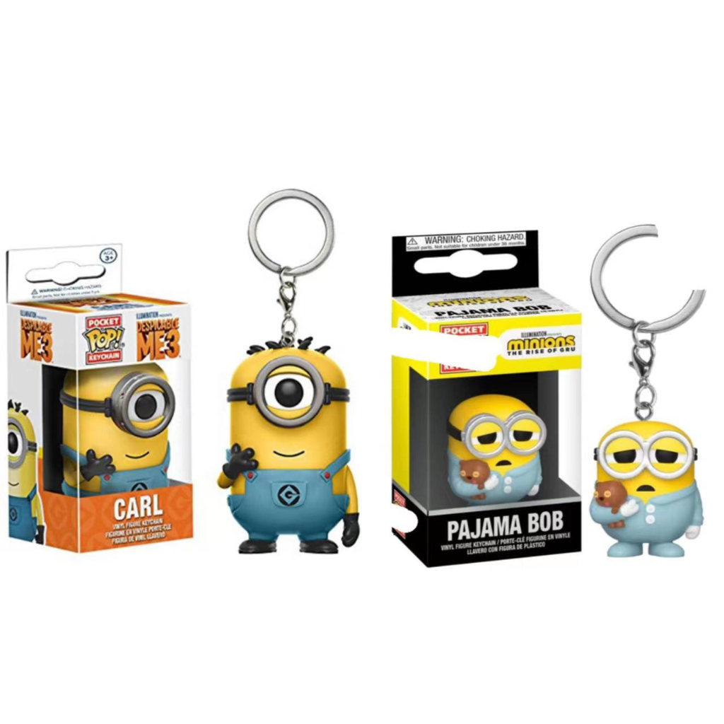 FUNKO POP Vinyl Pocket Keychain Despicable Me Carl/Pajama Bob ...