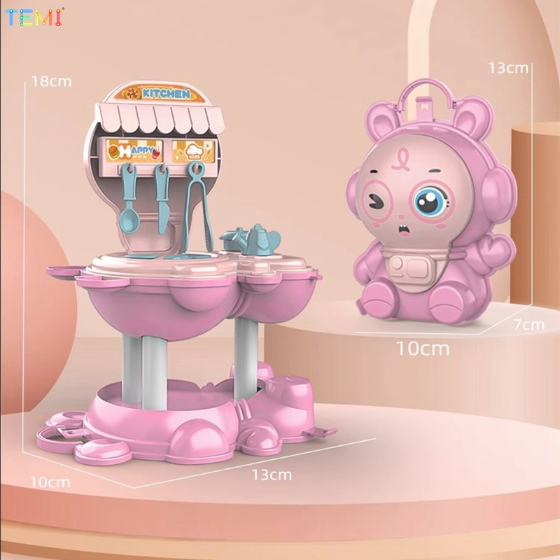 TEMI Kitchen Toys for Girls Mini Kitchen Toy Set Cooking Toys ...