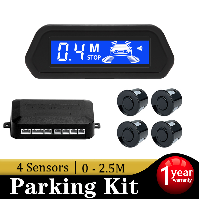 Car Parking Sensor Kit With Auto Parktronic Reverse LED Monitor 22mm 4 ...