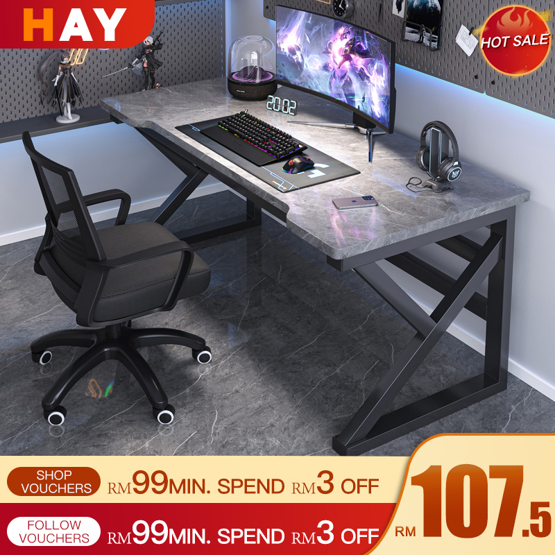 Gaming Table Meja Gaming Computer table with cable management meja ...