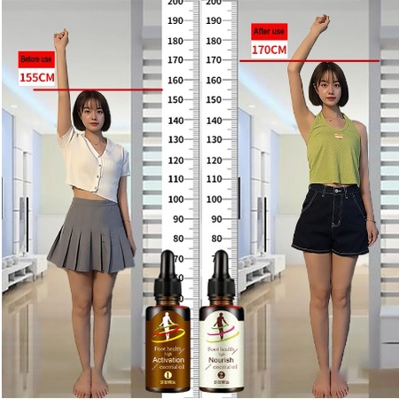 Height increase oil grow taller foot massage essential oils 30ml bone ...