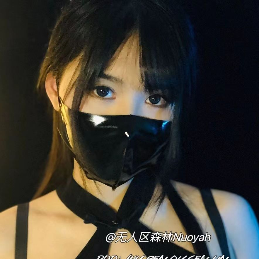 Patent Leather Matte Latex Mask Decoration Sexual Suffocation 3d Three ...