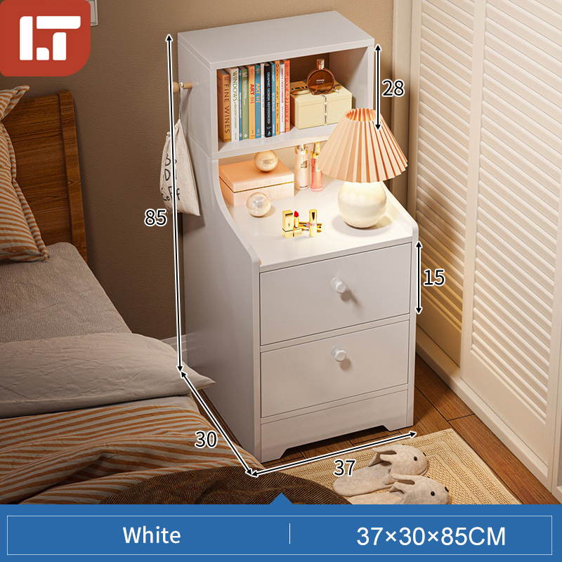 Bedside Table Heightened Design Side Table Storage Rack Large Capacity ...