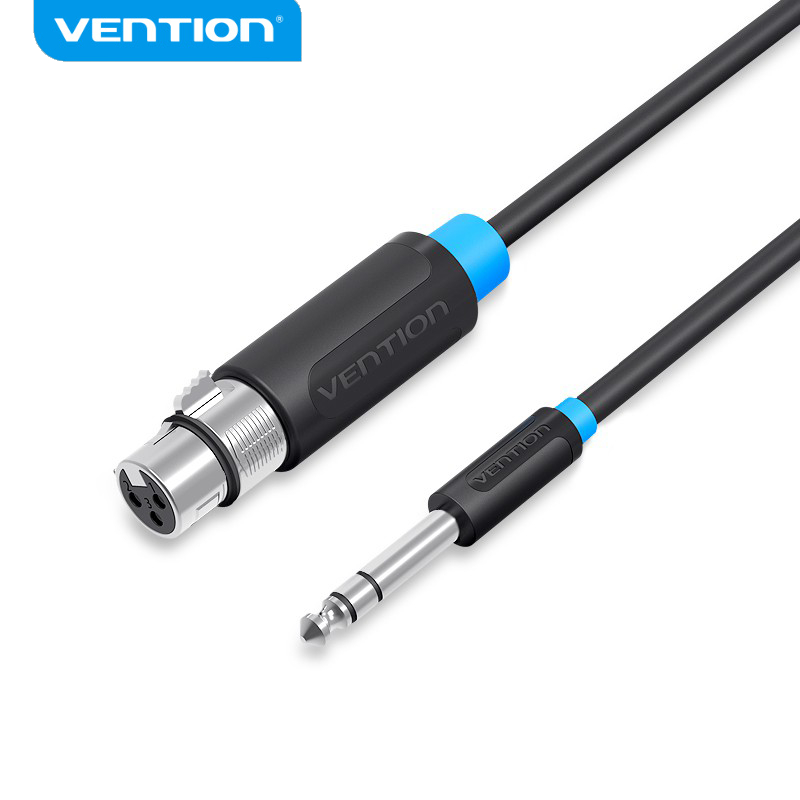 Vention 6.35mm 1/4" TRS to XLR Cable (XLR to TRS Cable) Male to Female ...