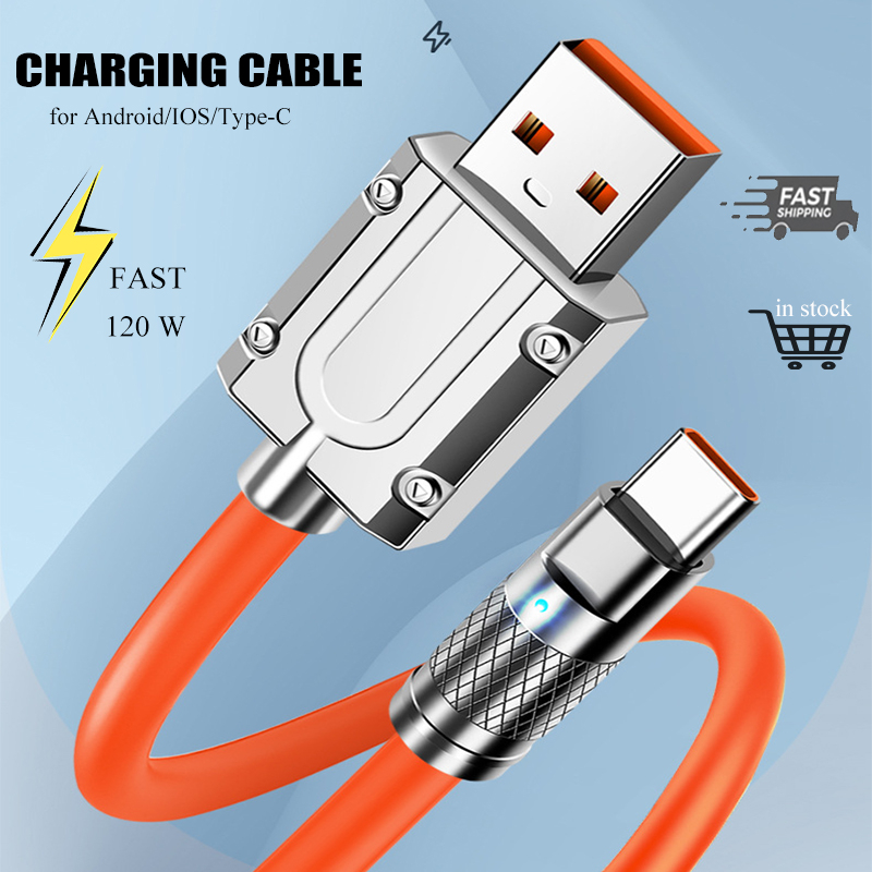 Cable Zinc Alloy Data Cable for Mobile Phones USB Super Fast Charging ...