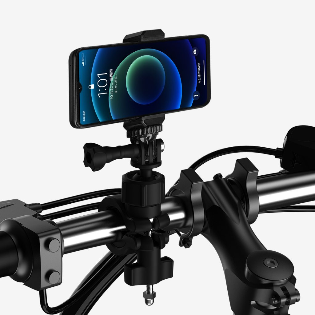 Telesin Motorcycle Bike Mount Bracket Action Camera Handlebar Mount ...
