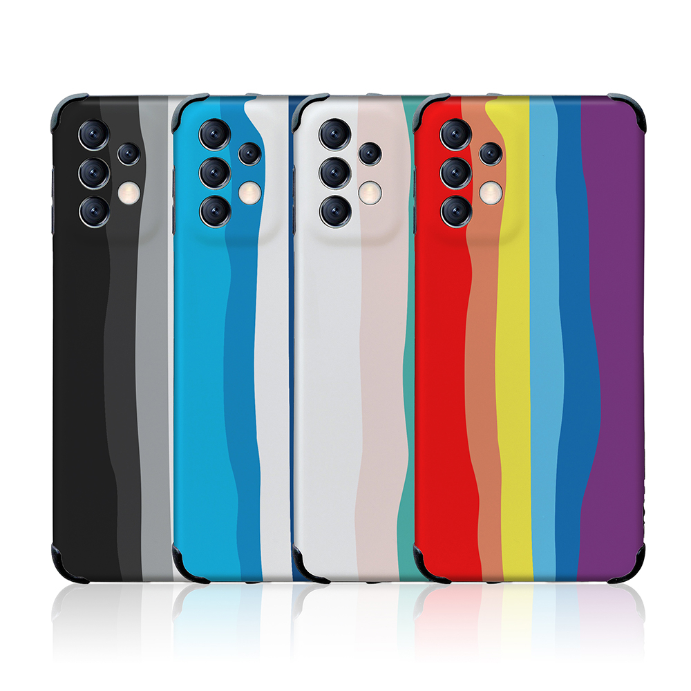 Official Original Rainbow Color Case Samsung A73 A33 A72 A52 A52S A32 ...