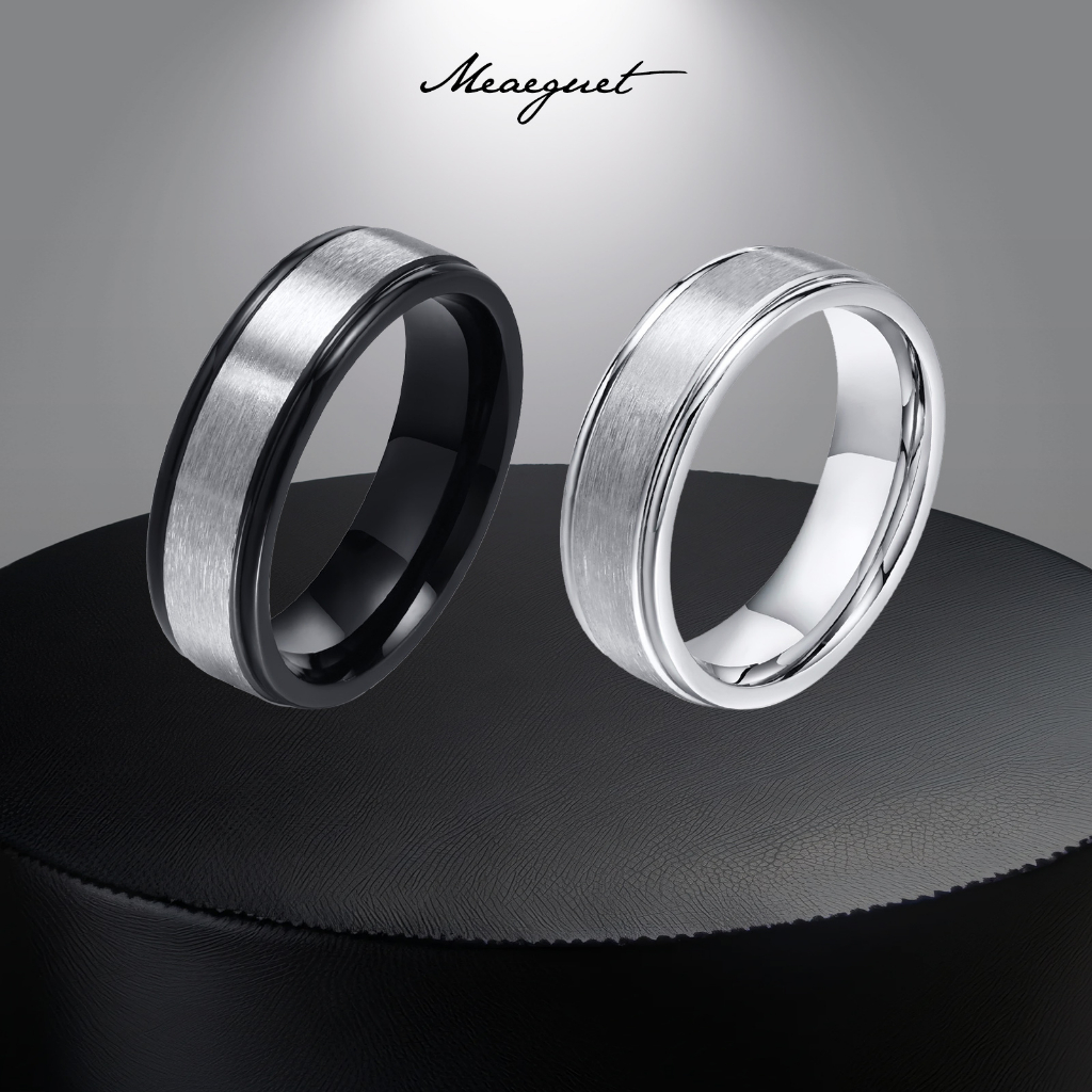 MG Matte Surface Ring For Men Classic Stainless Wedding Band Unisex ...