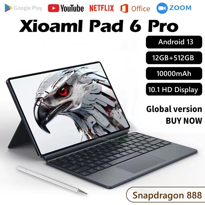 Global Original Pad 6 Pro Tablet Android 2023 Snapdragon 888 Octa Core ...