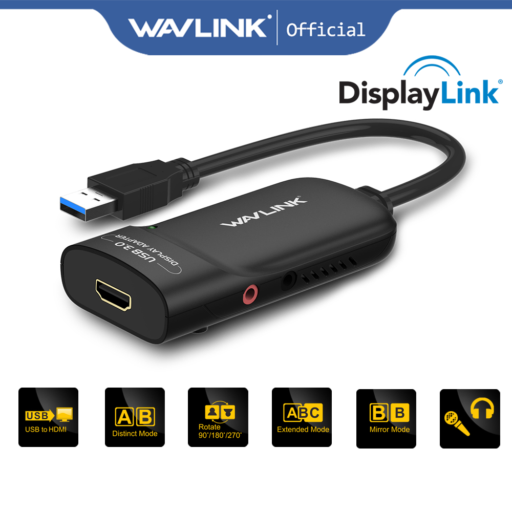 Wavlink USB 3.0 to HDMI Video Graphic Adapter, Displaylink For Windows ...