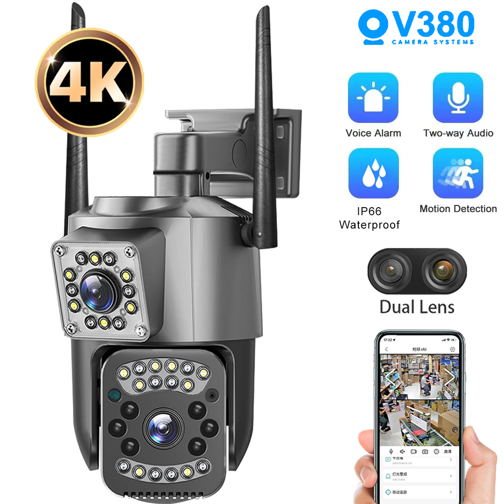 V380 WiFi Camera 4K 8MP HD AI IP Camera WiFi HD Image CCTV Cameras ...