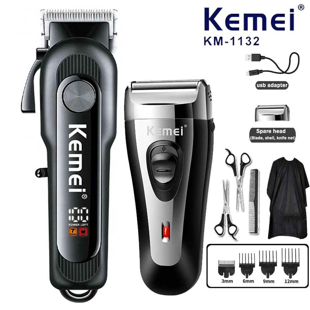 KEMEI Shaver KM-9038 Powerful Rechargeable Shaver For Men Foil Electric ...