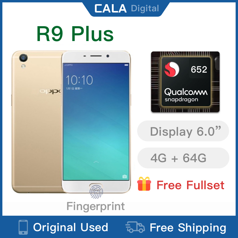 Original Used R9 Plus Snapdragon 652 6.0inch 4GB+64GB 16MP Google Play R9S /F1 Plus/R9S Plus ...