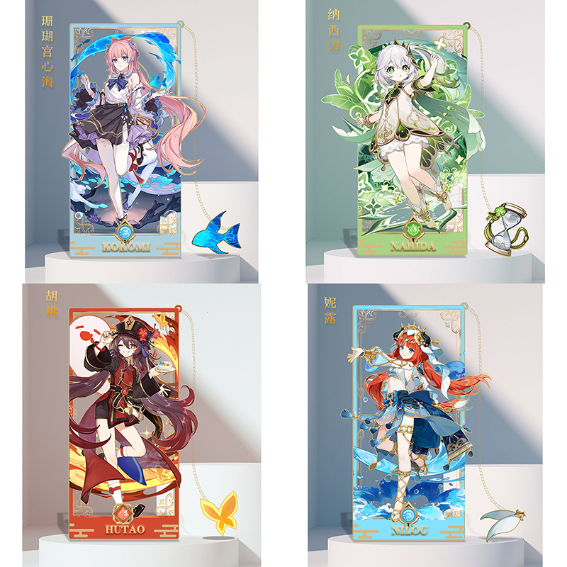 Genshin impact bookmark ayaka hutao nahida metal bookmark gift | Shopee ...