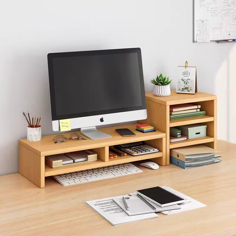 Computer Monitor Elevated Monitor Base Home Office Storage Rack ...