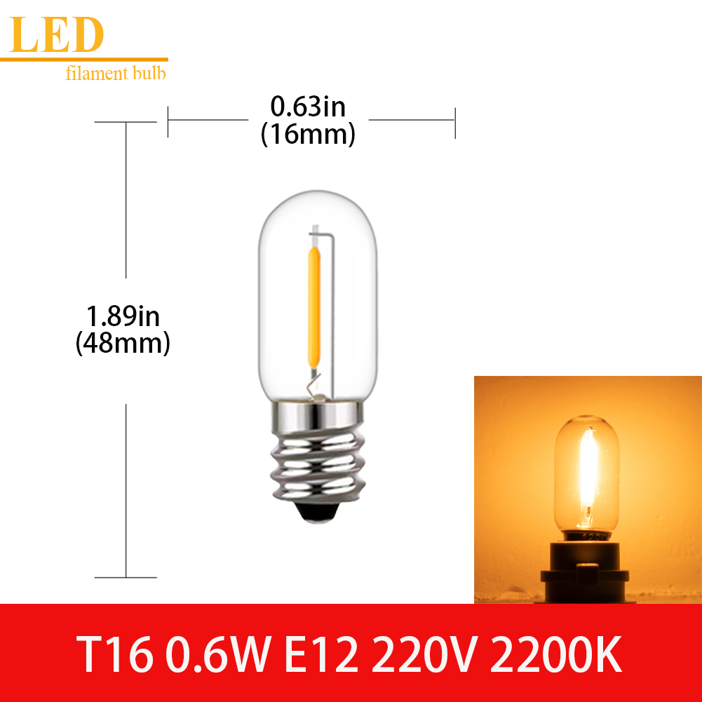 E12 E14 E27 LED Edison Bulbs 1W 2W 3W 4W 6W 8W House Decoration Bulb C7 ...