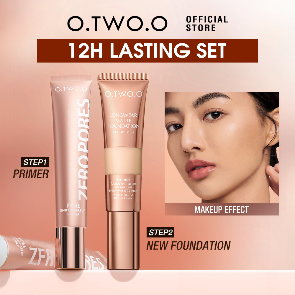 O.TWO.O Face Makeup Set 2pcs Foundation And Primer Long Lasting ...