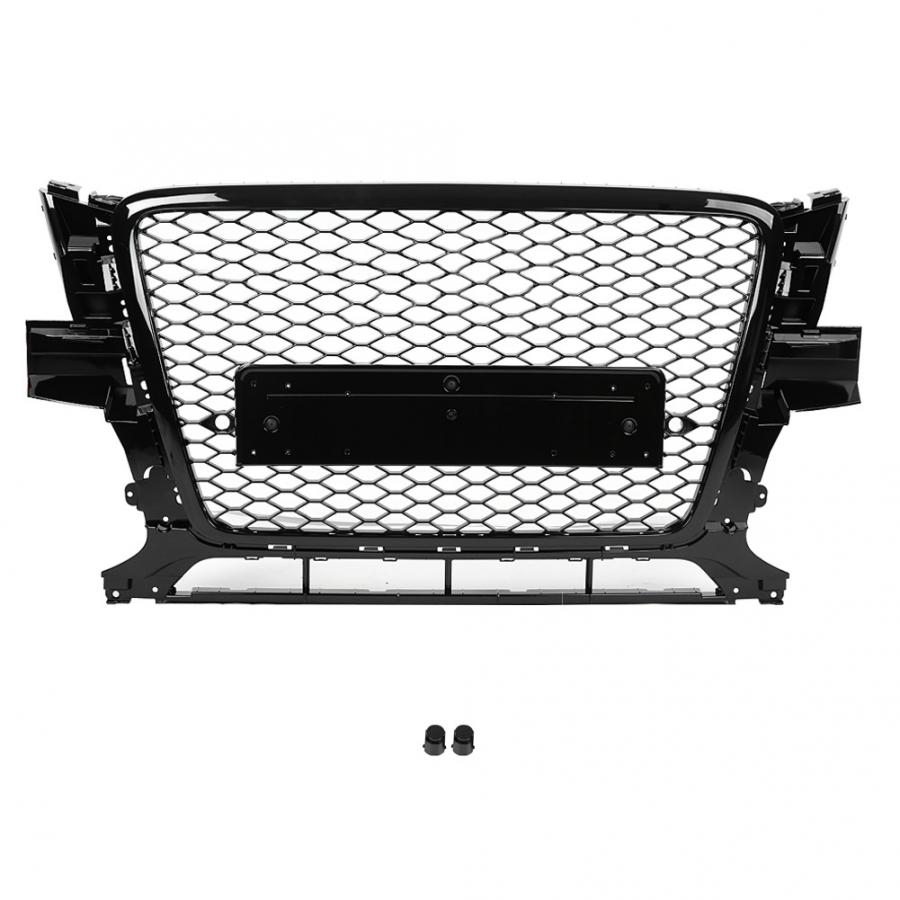For RSQ5 Style Front Sport Hex Mesh Honeycomb Hood Grill Black Grille ...