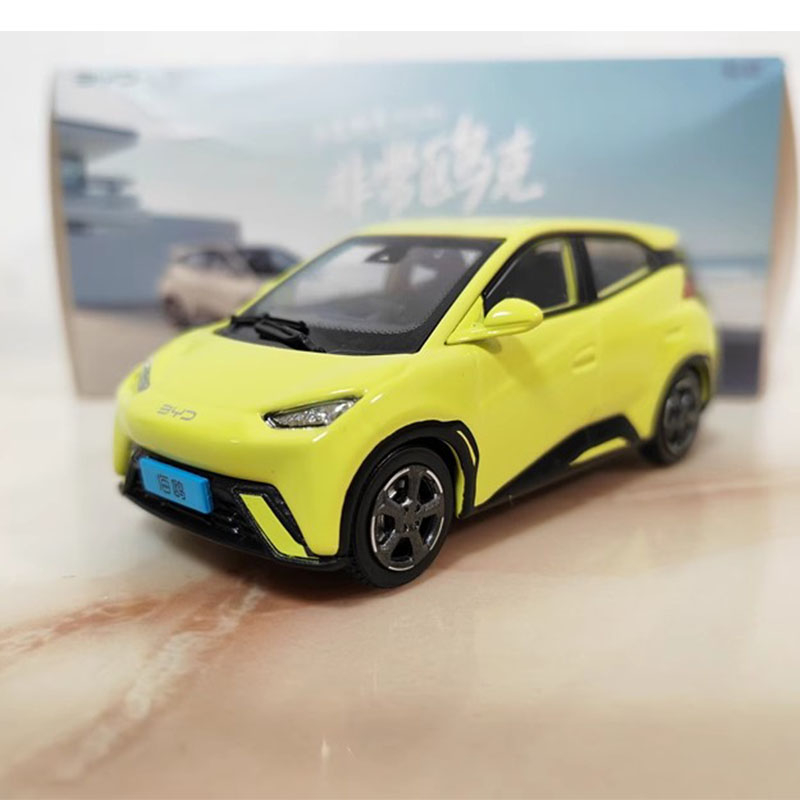 Original BYD Seagull Car Model BYD EV New Energy 143 Alloy Car Model ...