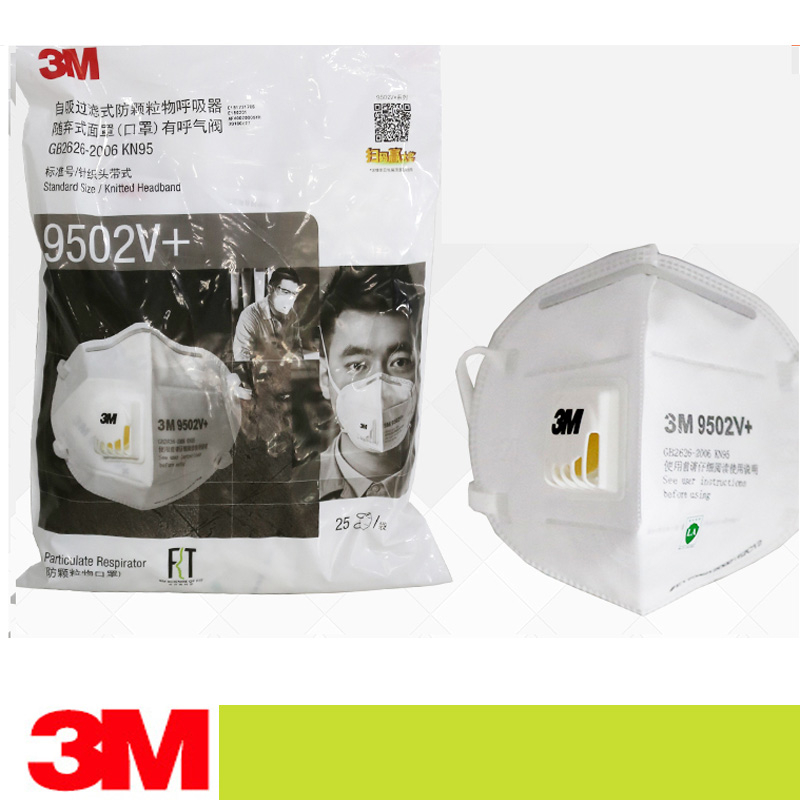 3M 9502V+ Particulate Respirator Noseclip Adult Dust Face Mask 25PCS | Shopee Malaysia