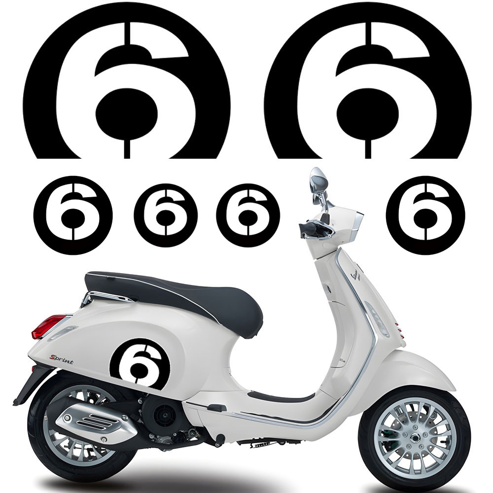 Reflective Motorcycle Sticker Decor Motor Bike Scooter Electric Vehicle ...