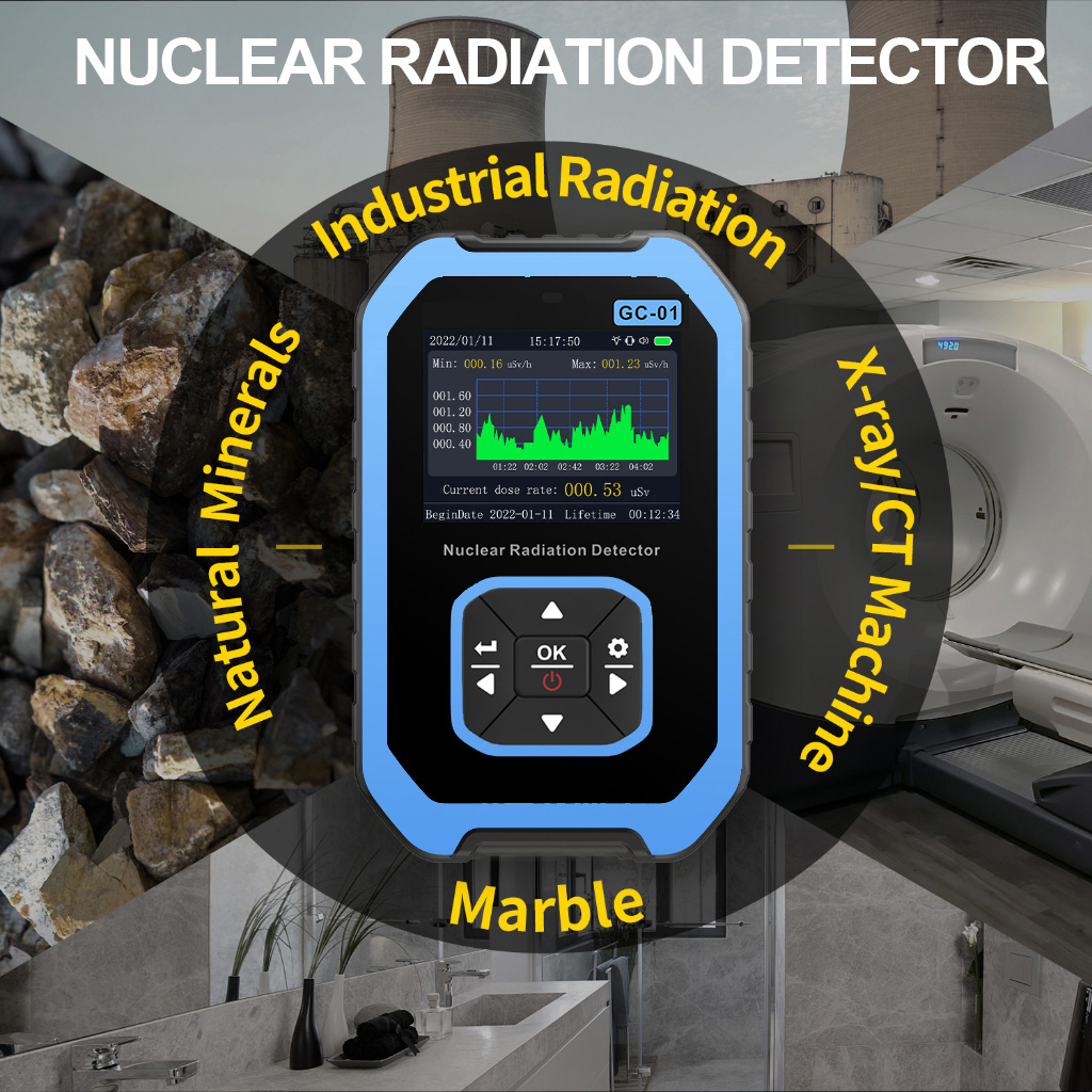 ☠ ☠ Nuclear Radiation Detector Portable Handheld X-ray Beta β-ray Gamma ...