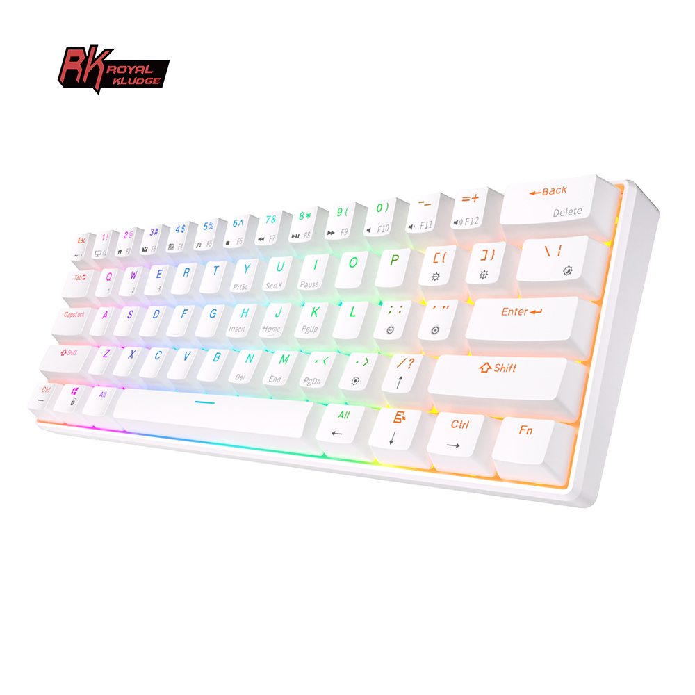 Royal Kludge RK61 Bluetooth 3.0 And USB C 2.4G Tri Mode RGB Backlit Mechanical Keyboard | Shopee ...