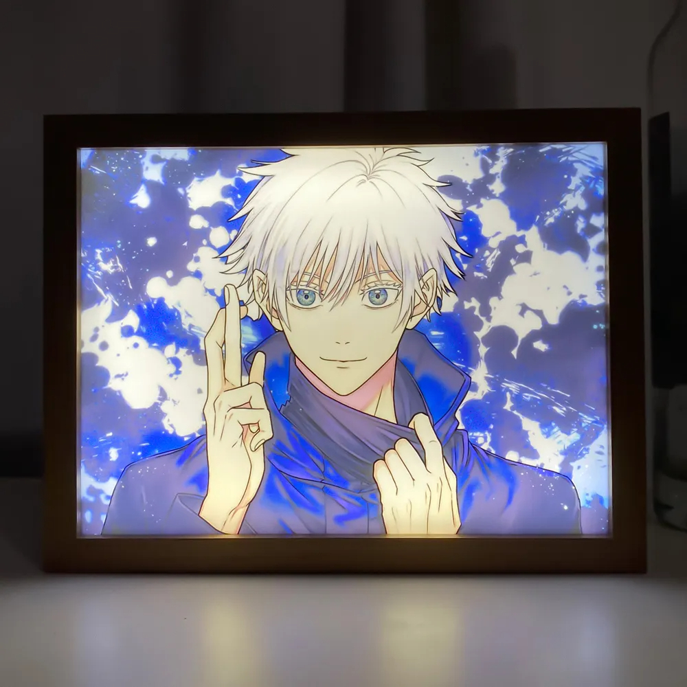 Jujutsu Kaisen Satoru Gojo Art Painting Design 3D Night Lights LED 3 ...