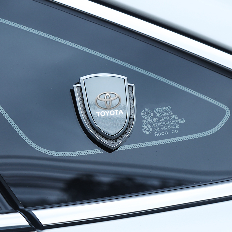 1 x New Metal TOYOTA OWNERS CLUB Auto Car Side Rear Decorative Emblem ...