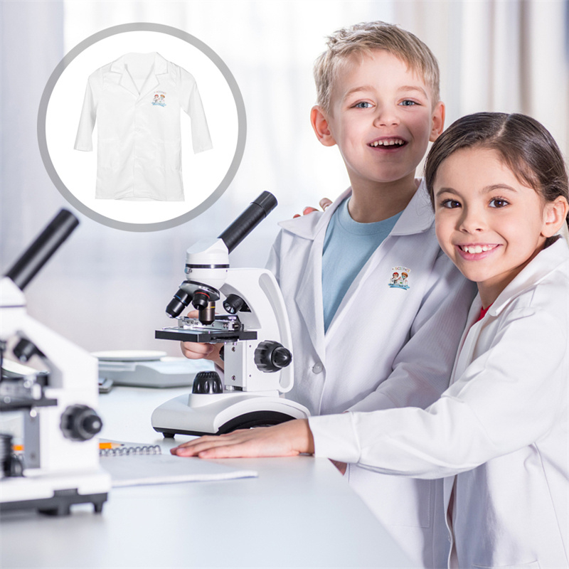 Unisex Kid Lab Coat Roleplay Costume Scientist Clothes Nativity ...