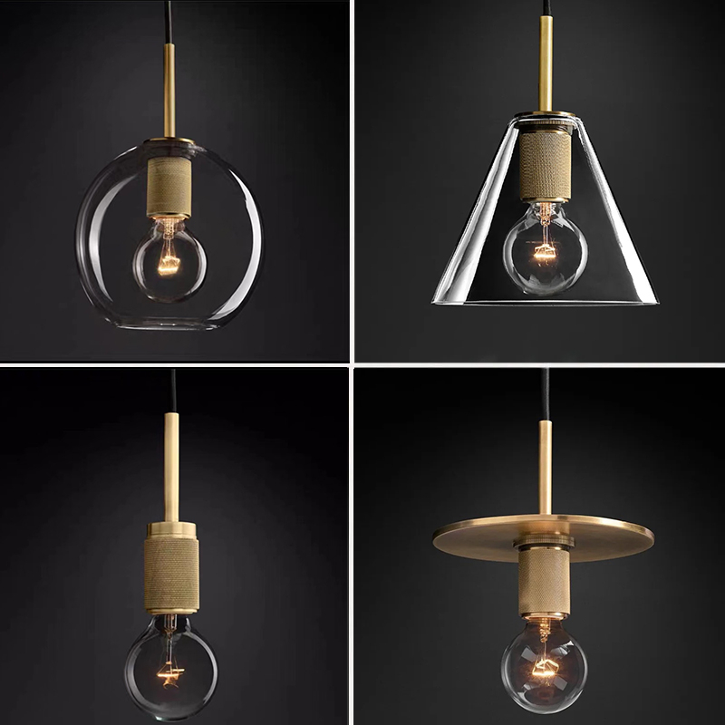 Nordic Glass Pendant Light Modern Dining Light Kitchen Bar Counter ...