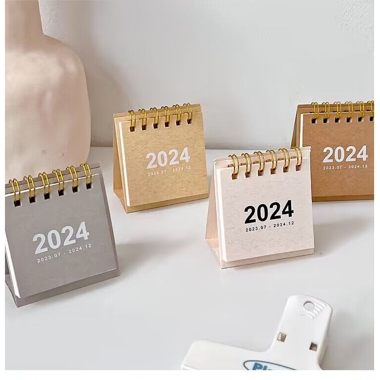 Ohaya 丨 2024 Mini Calendar Muji Style Small Desk Calendar ins Desktop ...