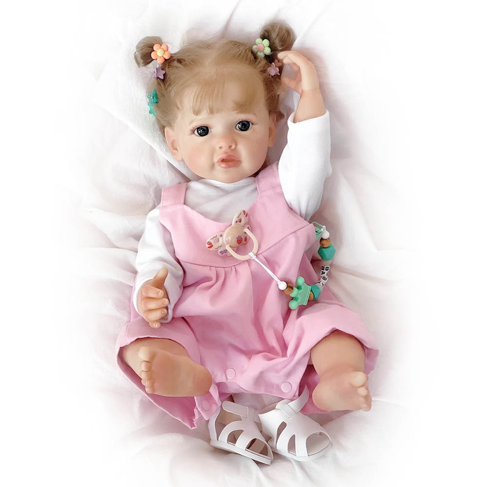 Rebirth Baby Doll Silicone Vinyl Doll Like Realistic Girl's Gift ...
