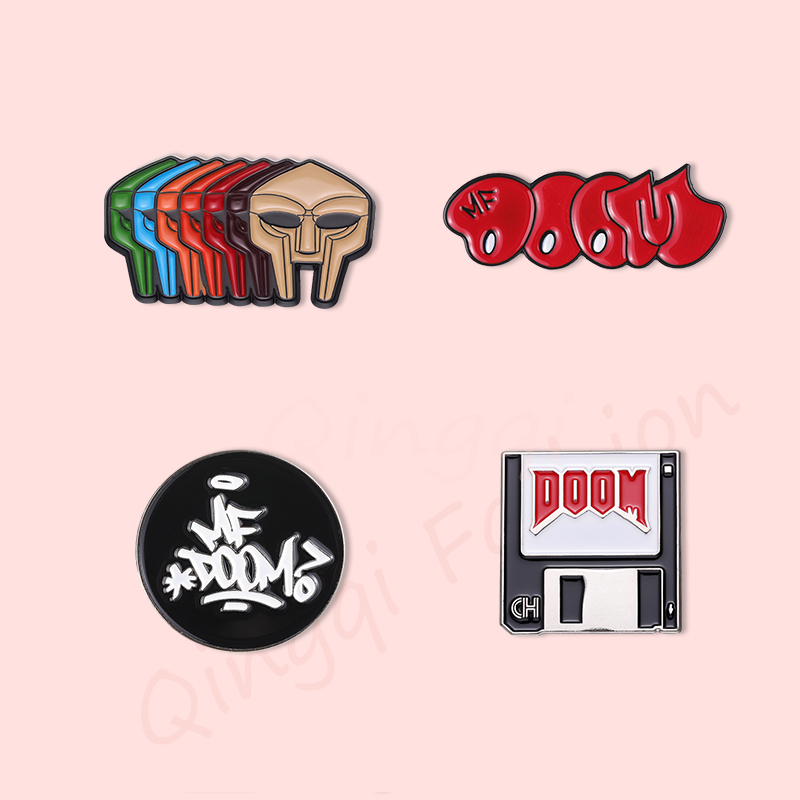 MF DOOM Brooches Enamel Pin Brooch Badge KMD Jay Dee J Dilla Madvillain ...