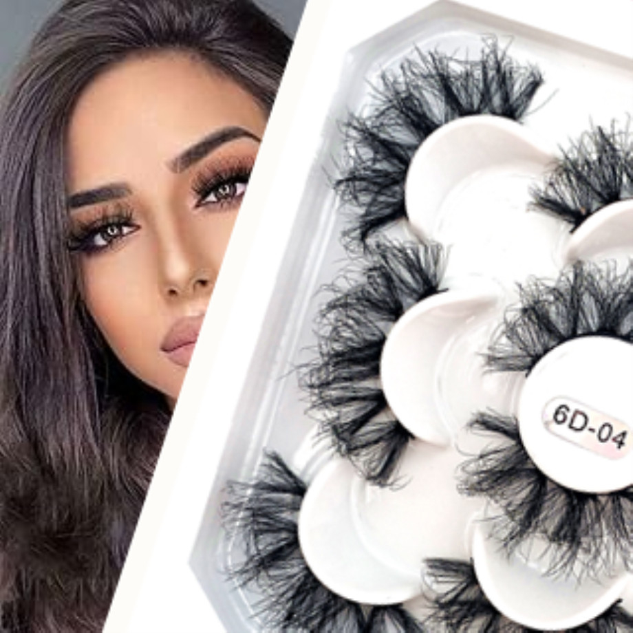 Lashes Mink Fluffy Wispy False Eyelashes 20mm Dramatic Faux Mink ...