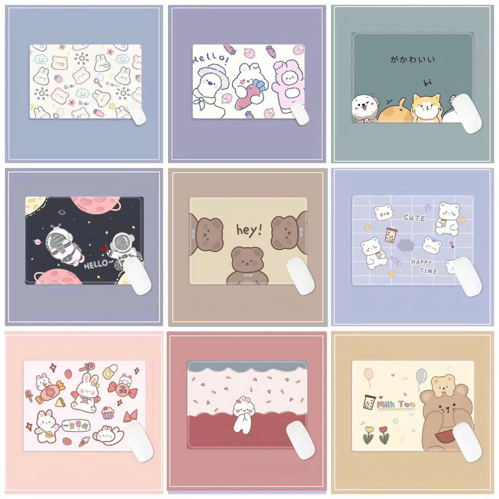 Cute mouse pad cartoon Rectangular Laptop Mouse pads Non-slip work and ...