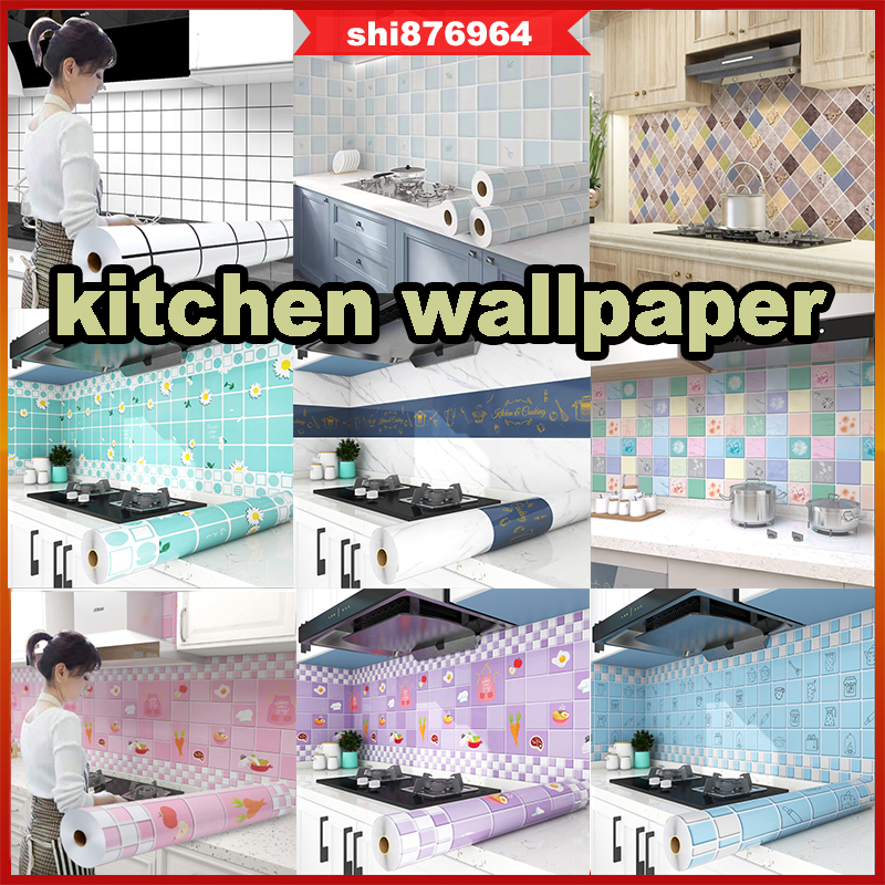 Ready Stock-Pelekat Kalis Minyak Dapur Dinding Kalis Api Kabinet Suhu ...