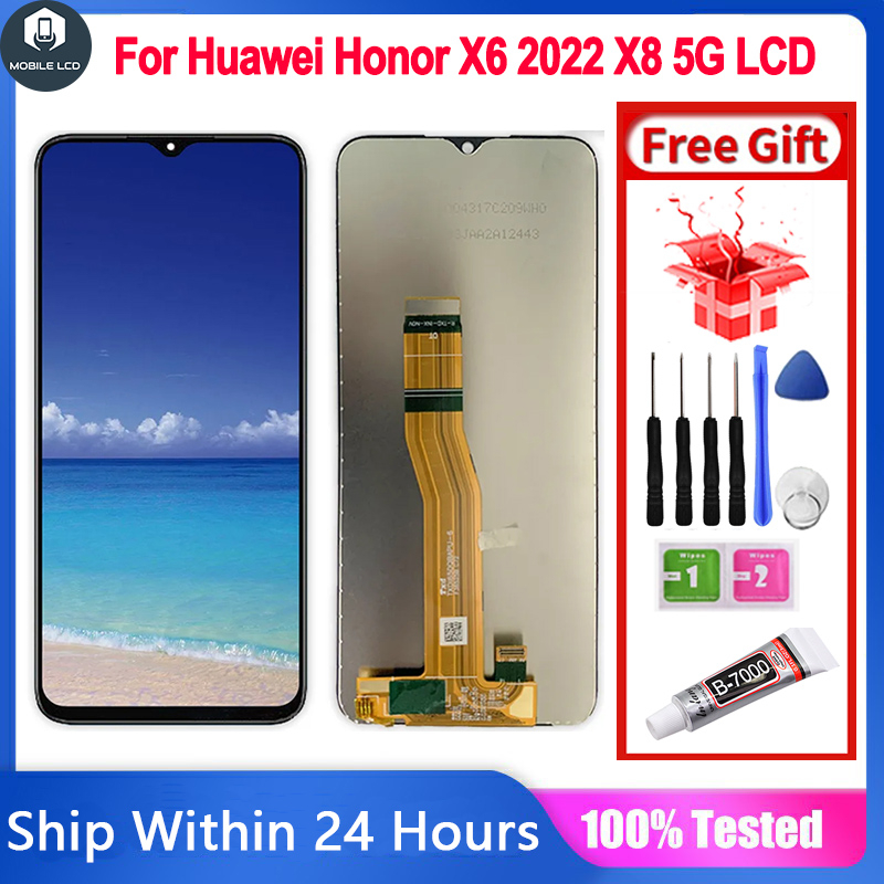 Original LCD With Frame For Huawei Honor X6 2022/Honor X6a/Honor X6B ...
