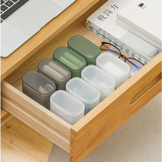 Portable Transparent PP Plastic Data Cable Storage Box With Lid/ Easy ...