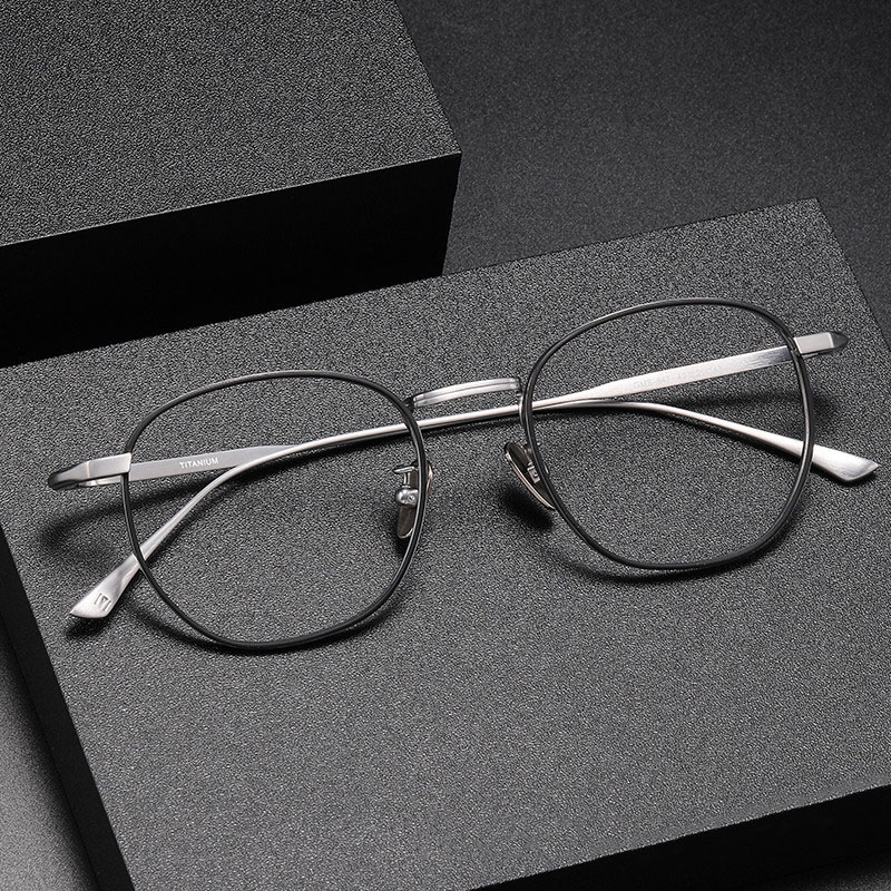 Ultralight Pure Titanium Glasses Frame Women Men Vintage Handmade ...