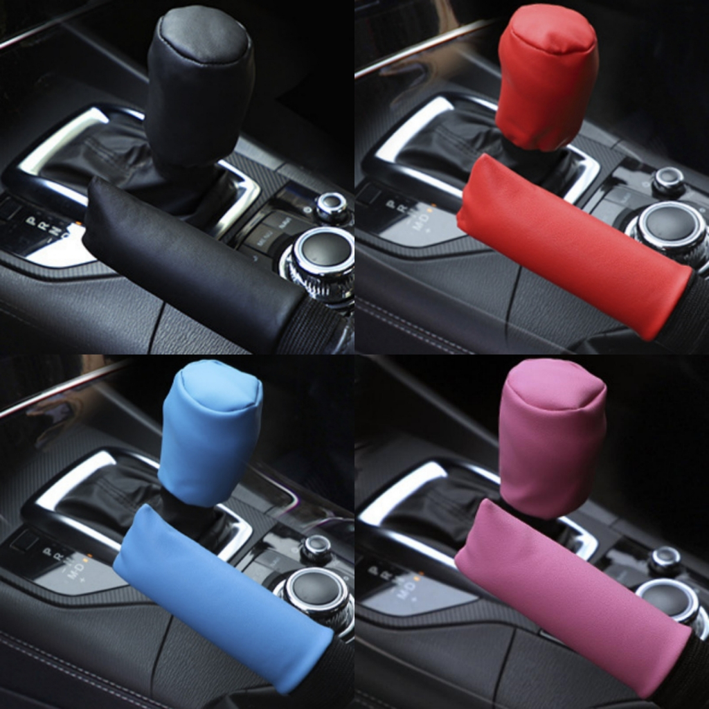 Car HandBrake Parking Brake Case & Gear shift case Cover Kits Gear Knob ...