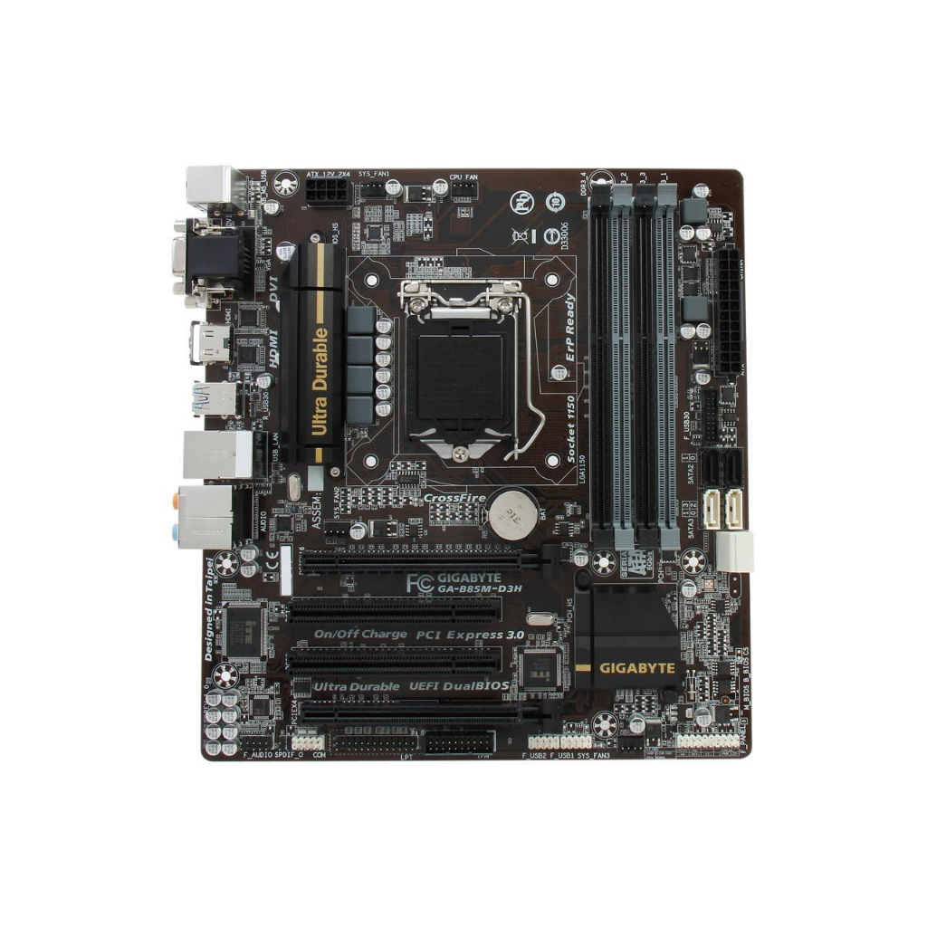 GIGABYTE GA-B85M-D3H LGA 1150 Intel B85 HDMI SATA 6Gb/s USB 3.0 Micro ...