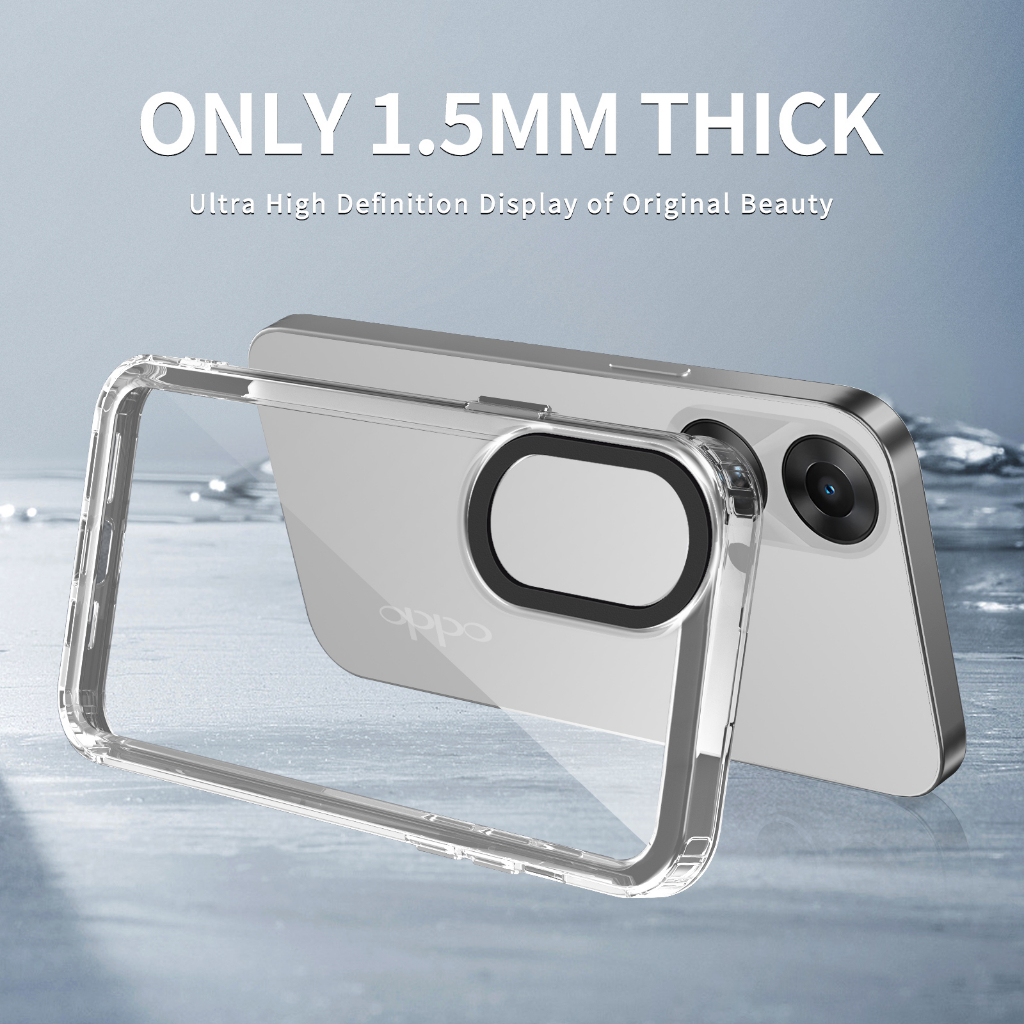 Ultra-thin Clear Silicone PC Protection Back Cover For OPPO A18 A58 A38 ...