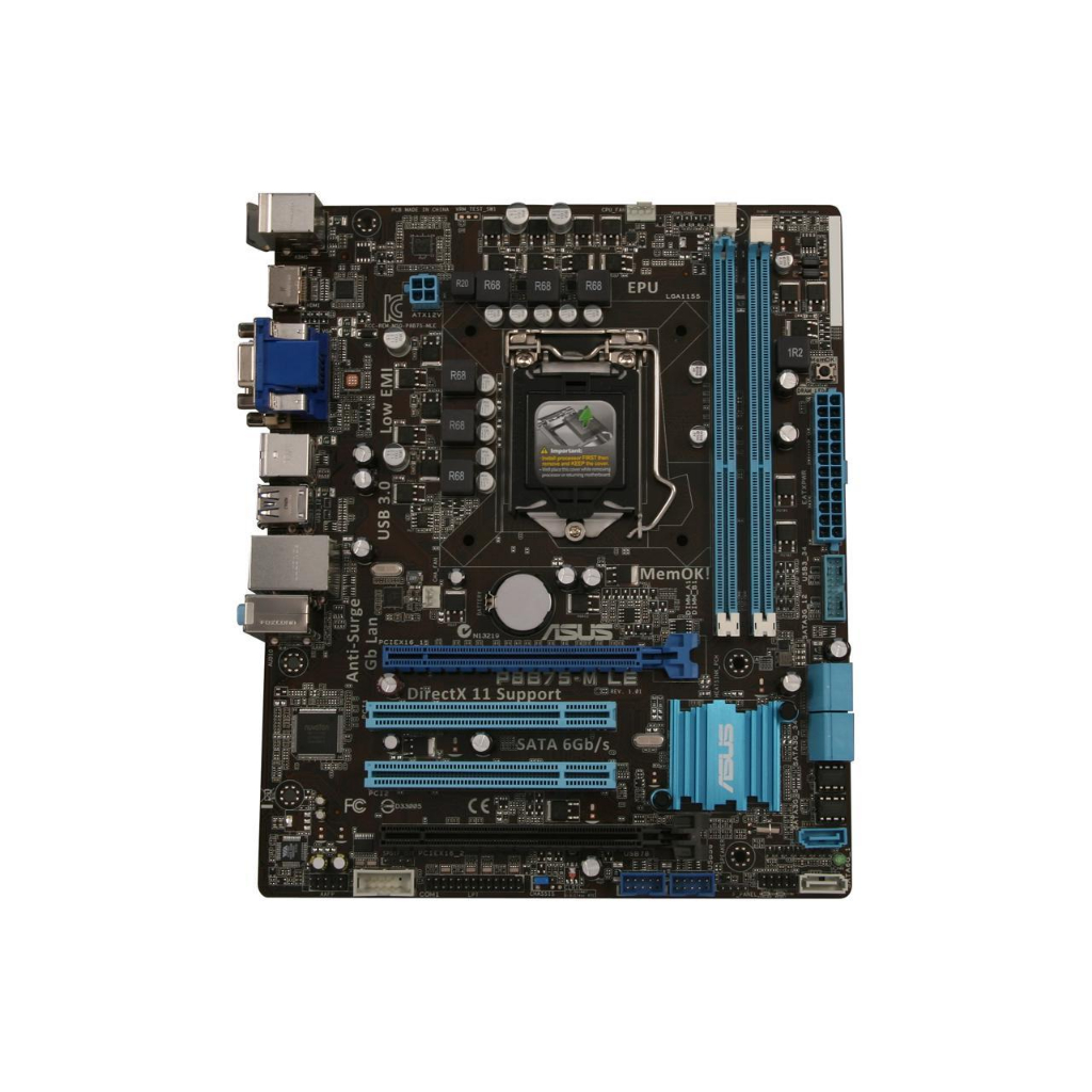 ASUS P8B75-M LE LGA 1155 Intel B75 HDMI SATA 6Gb/s USB 3.0 Micro ATX Intel Motherboard with UEFI ...