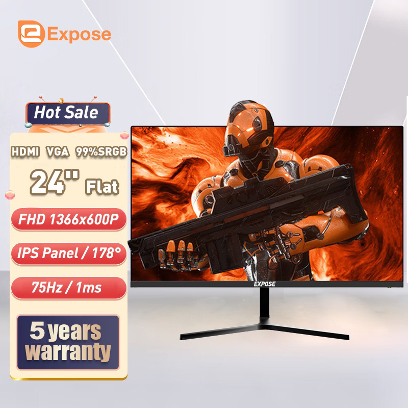 Monitor 27 Inch 165HZ Curved PC Monitor 24 Inch Flat IPS Frameless ...